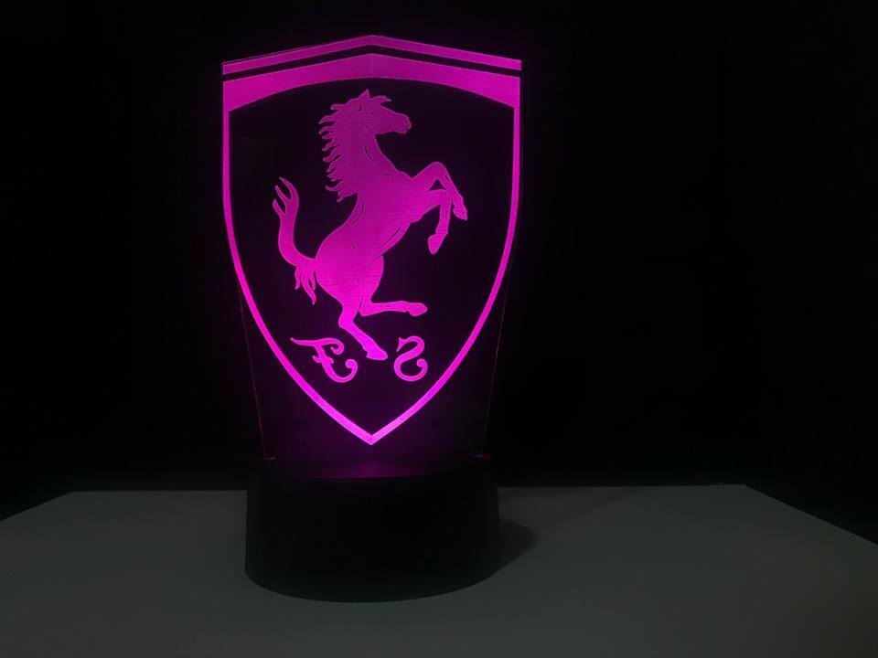 FERRARI LOGO 3D NIGHT LIGHT – Eyes Of The World