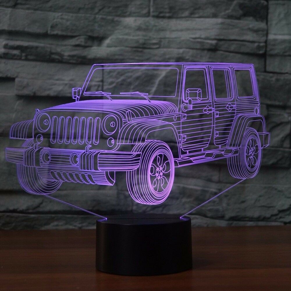 JEEP 4x4 OFF ROAD SUV 3D NIGHT LIGHT – Eyes Of The World