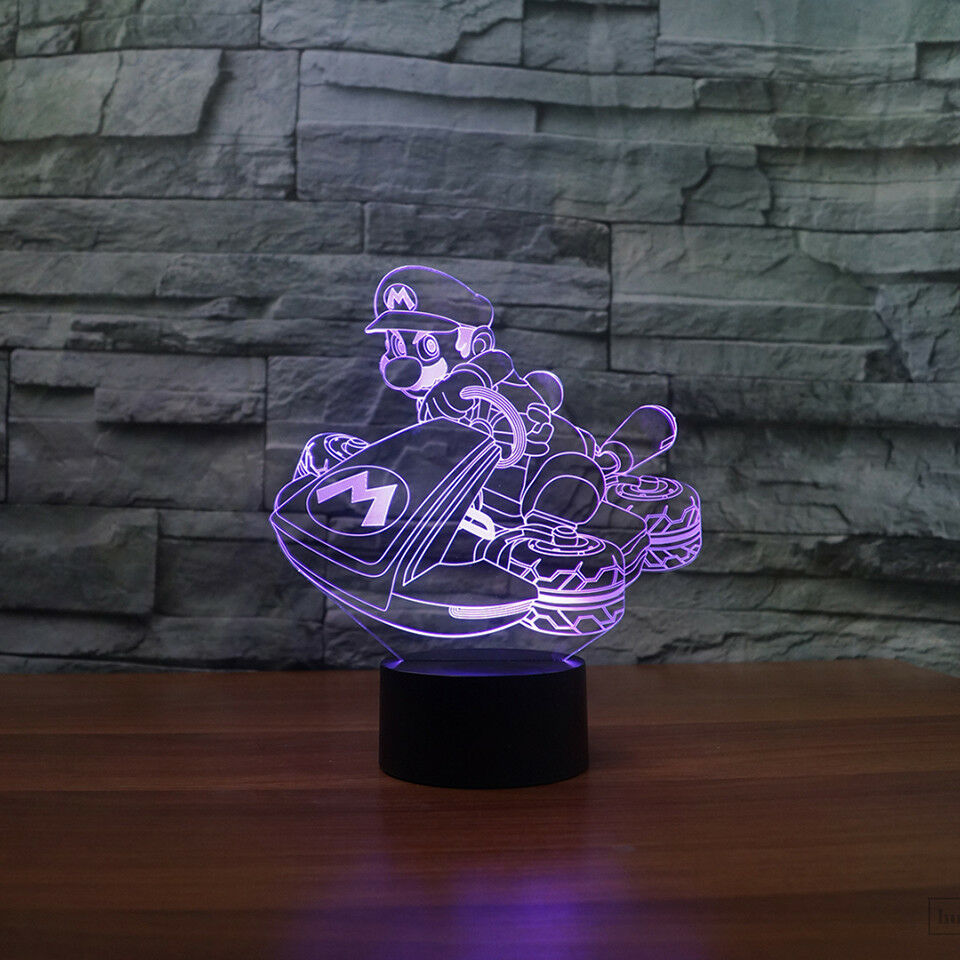 NEW MARIO KART LUIGI 3D NIGHT LIGHT – Eyes Of The World
