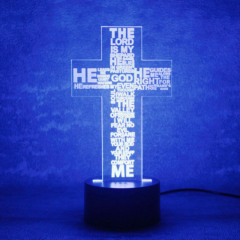 CRUCIFIX HOLY CROSS 3D NIGHT LIGHT – Eyes Of The World