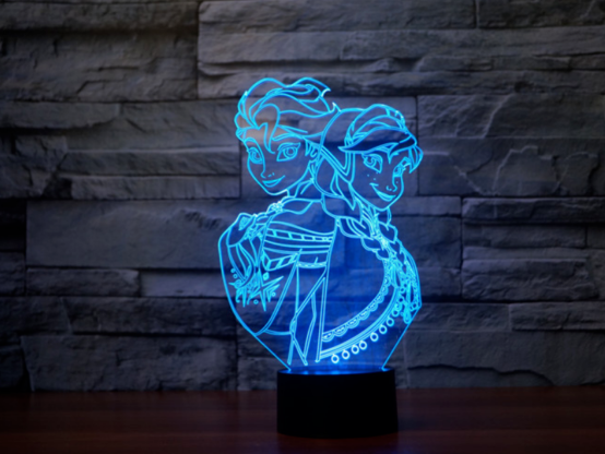 ELSA FROZEN 3D NIGHT LIGHT – Eyes Of The World