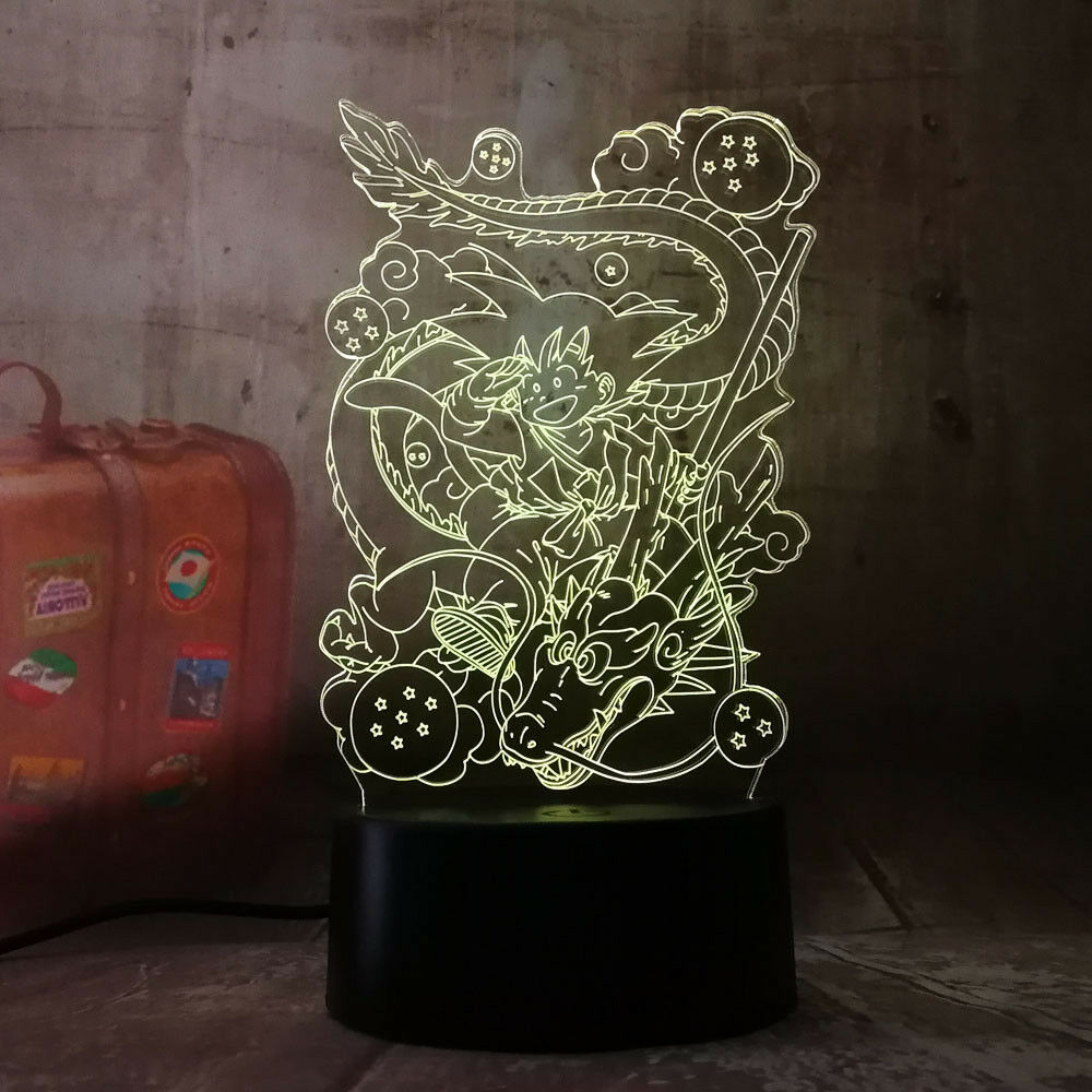 DRAGONBALL Z GOKU VEGETA 3D NIGHT LIGHT – Eyes Of The World