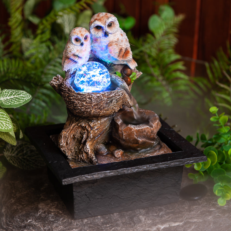 ADORABLE OWLS WATER FEATURE – Eyes Of The World