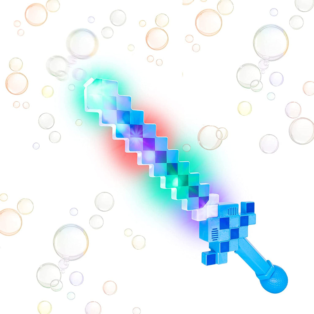 PIXEL SWORD LIGHT UP BUBBLE GUN – Eyes Of The World