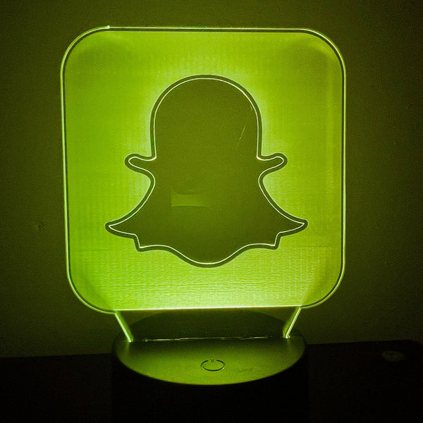 SNAPCHAT LOGO 3D NIGHT LIGHT – Eyes Of The World