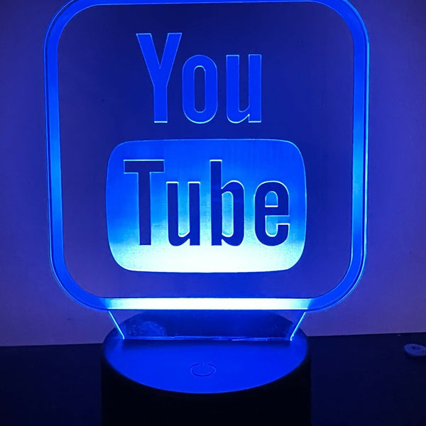 YOUTUBE LOGO 3D NIGHT LIGHT – Eyes Of The World