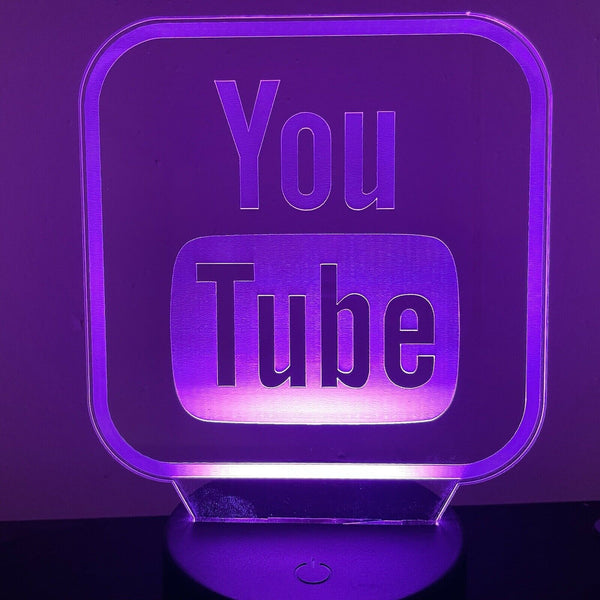 YOUTUBE LOGO 3D NIGHT LIGHT – Eyes Of The World